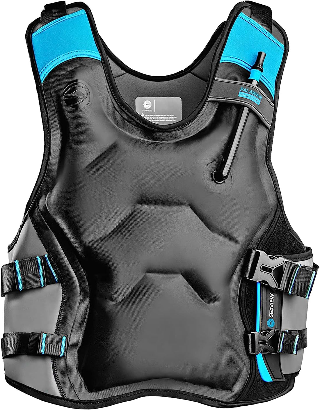 Seaview Palawan Inflatable Vest, PALAWAN-INFLATABLE-VEST-STEALTH-M ...